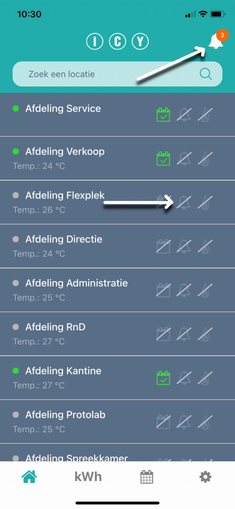Uitleg bij de ICY Control Center App - ICY